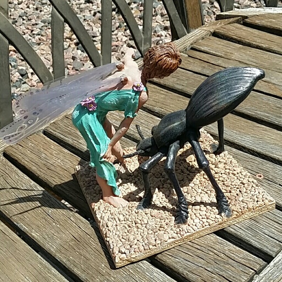 Hand Crafted | Other | Hand Sculpted Fairy And Giant Stink Beetle ...